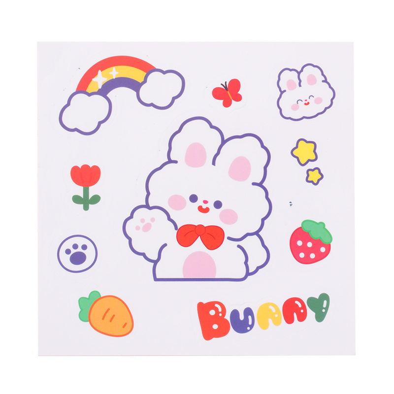 Jual VOOVA Set Stiker Motif Kartun Lucu Untuk Dekorasi Buku Catatan ...