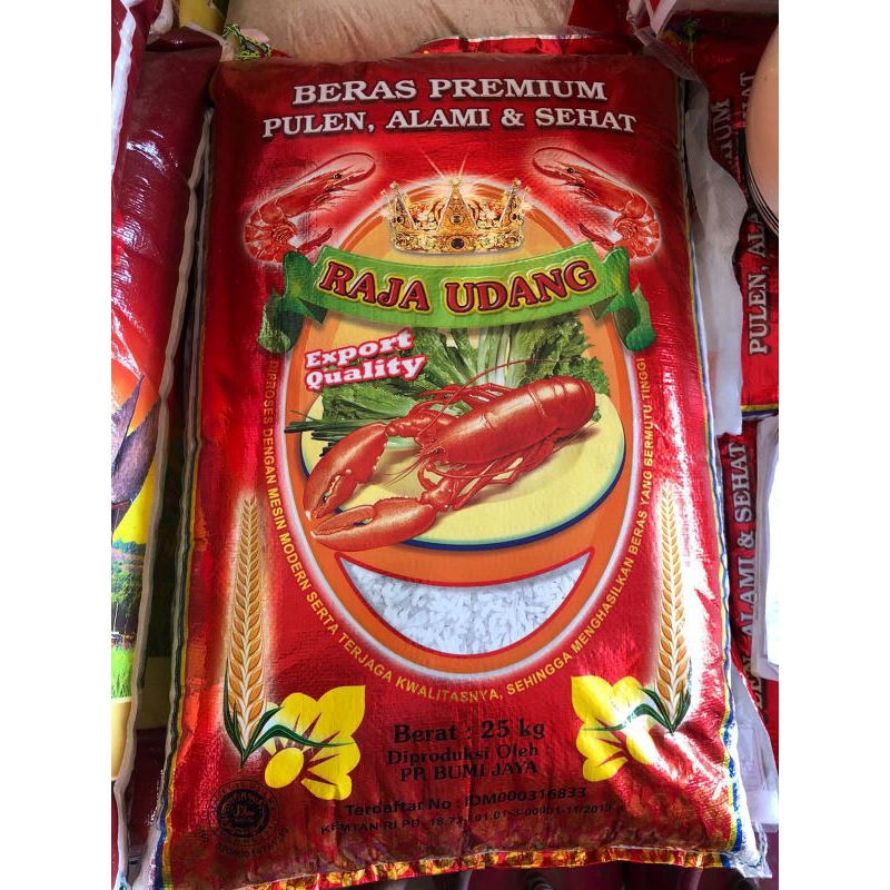 Jual Beras Raja Udang 25kg | Shopee Indonesia