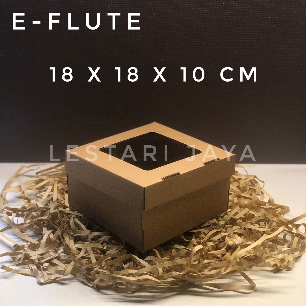 Jual Box Kardus E-Flute Coklat Untuk Packaging Olshop Sovenir Baju ...