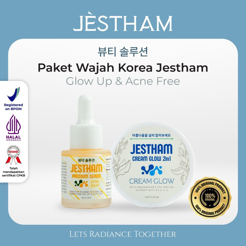 Jual Jestham Cream Glow 2in1-jestam cream glow korea-cream jestam glow ...