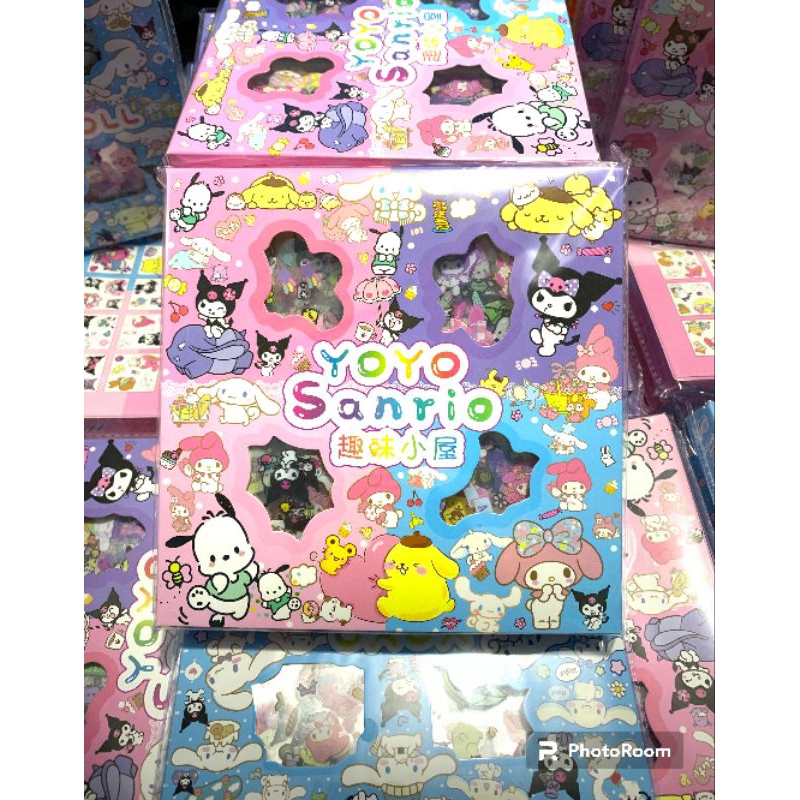 Jual Sticker Yoyo Sanrio Rainbow Stiker Lucu Viral Aesthetic Isi 100Pcs ...