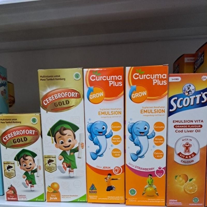 Jual Curcuma Plus Grow Emulsion Jeruk (200 ml) CURCUMA PLUS SYRUP ALL ...