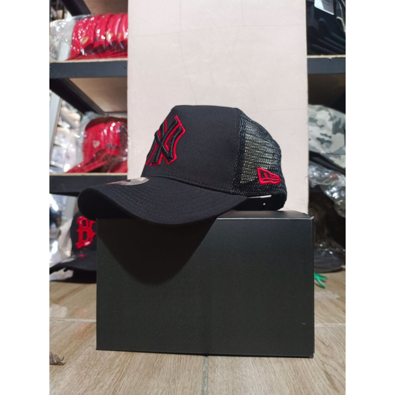 Jual Trucker Hitam Topi Pria Wanita Premium Bahan Hitam LOGO | Shopee ...