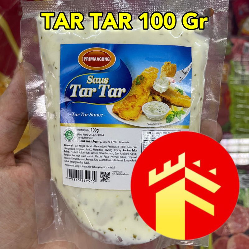 Jual PRIMA AGUNG SAUS TAR TAR 100 GR 250 GR TAR TAR SAUCE TARTAR SAUS SAUCE 100 GR 250 GR ...