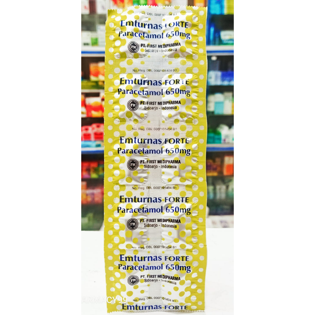 Jual Emturnas Forte 650MG 𝟏 𝐒𝐓𝐑𝐈𝐏 𝐈𝐒𝐈 𝟏𝟎 𝐓𝐀𝐁𝐋𝐄𝐓 - Meredakan Demam ...