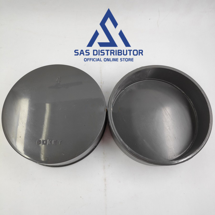Jual Dop 4" inch PVC Soket / Dop Pipa 4" inch D / Cap 4" in PVC / Tutup ...