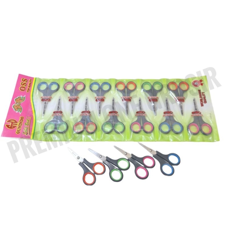 Jual 1 Lusin Gunting Kertas Kecil OSS GUNINDO TOP QUALITY Isi 12 Pcs ...