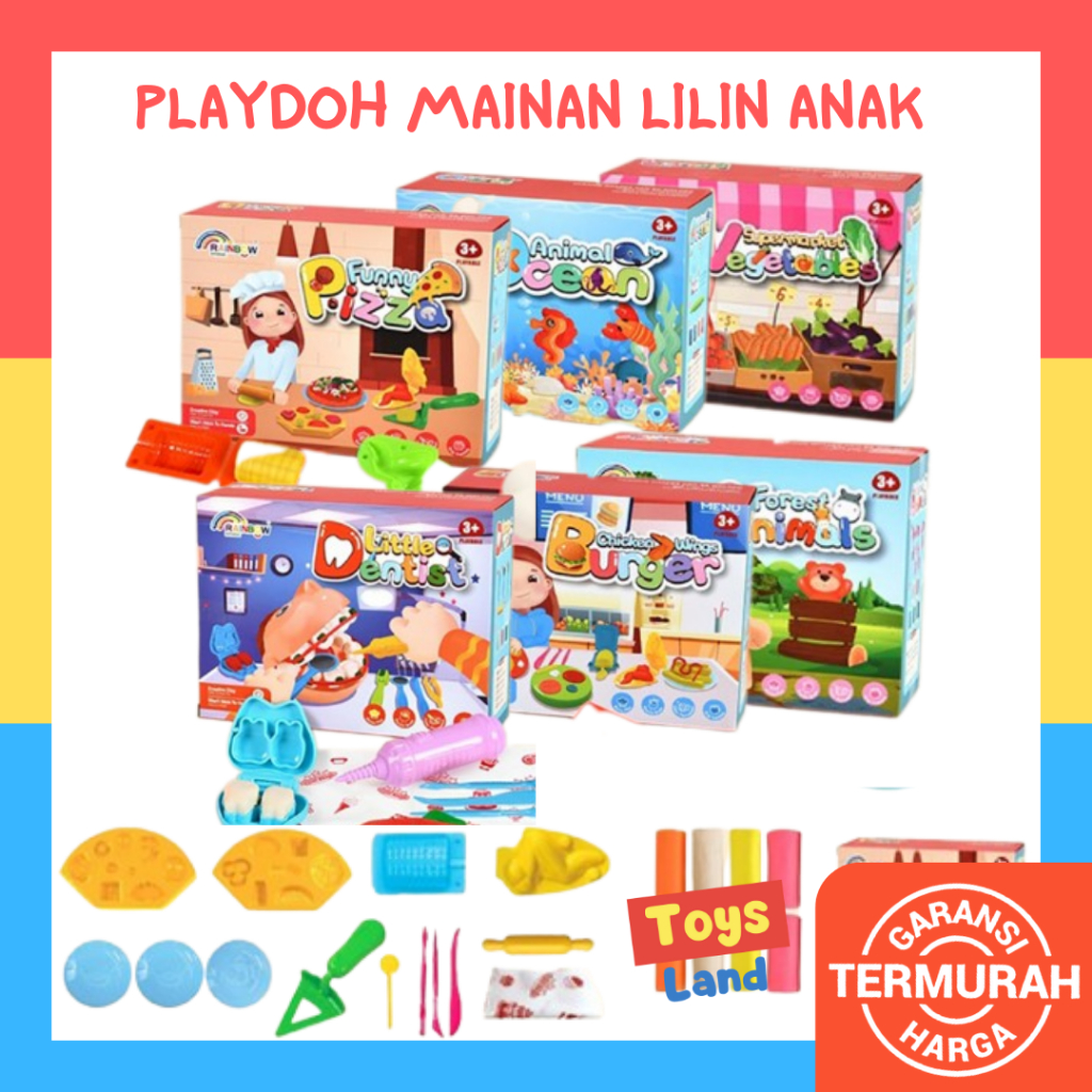 Jual Playdoh Mainan Lilin Anak Playdough Fun Play Doh Pretend Play ...