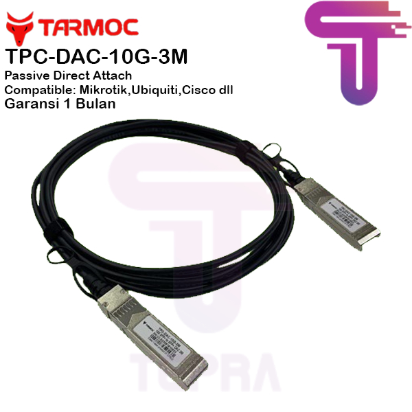 Jual Tarmoc TPC-DAC-10G-3M | SFP+ Passive Direct Attach Cable 3 Meter | Shopee Indonesia