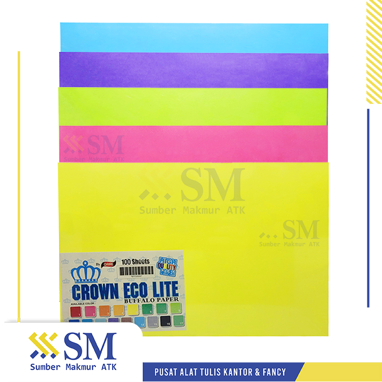 Jual KERTAS COVER BUFFALO/BC CROWN F4 WARNA | Shopee Indonesia