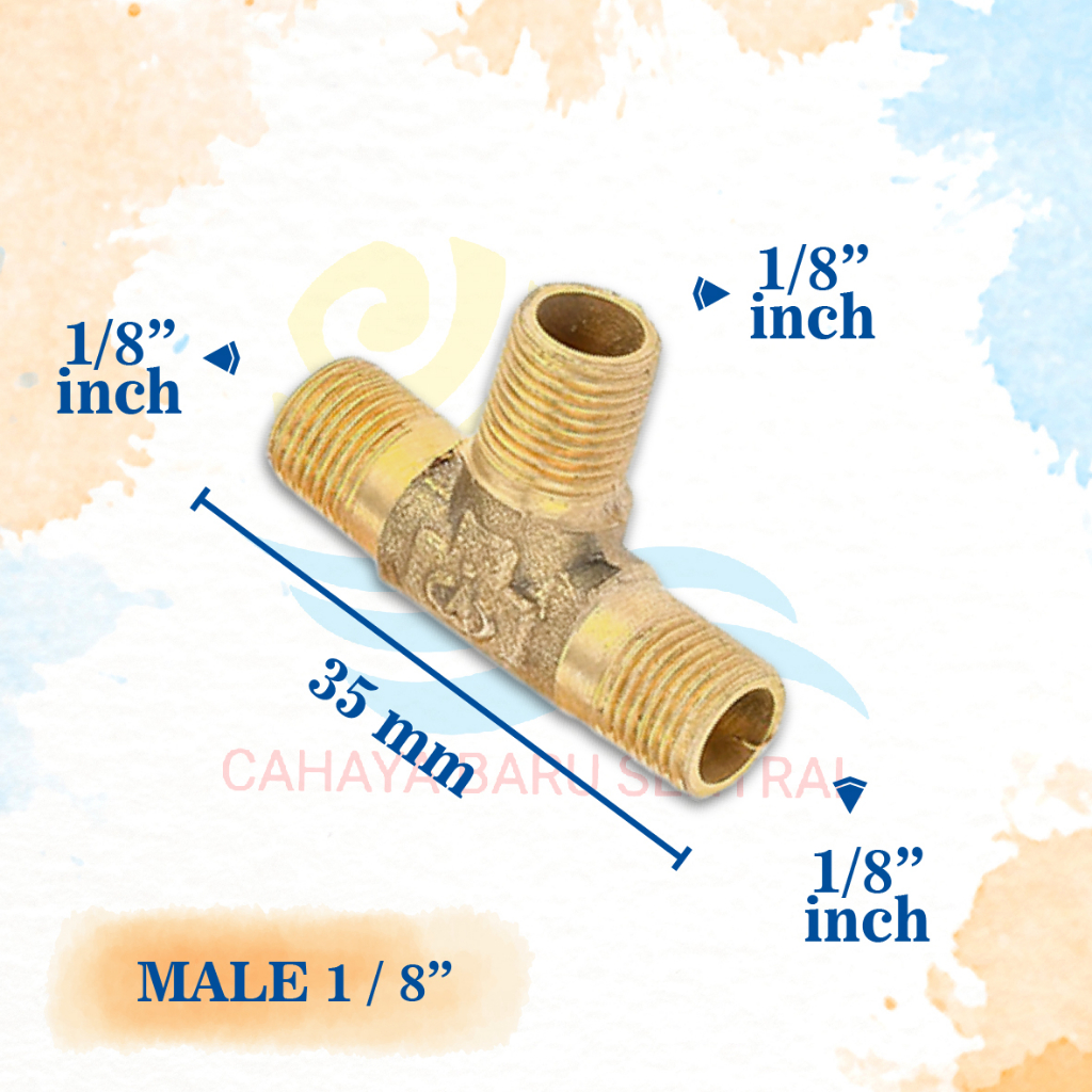 Jual Tee drat luar sambungan KRAN AIR ( MMM) / TEE DRAT DALAM 1/2" TEE SHOWER SAMBUNGAN PIPA ...