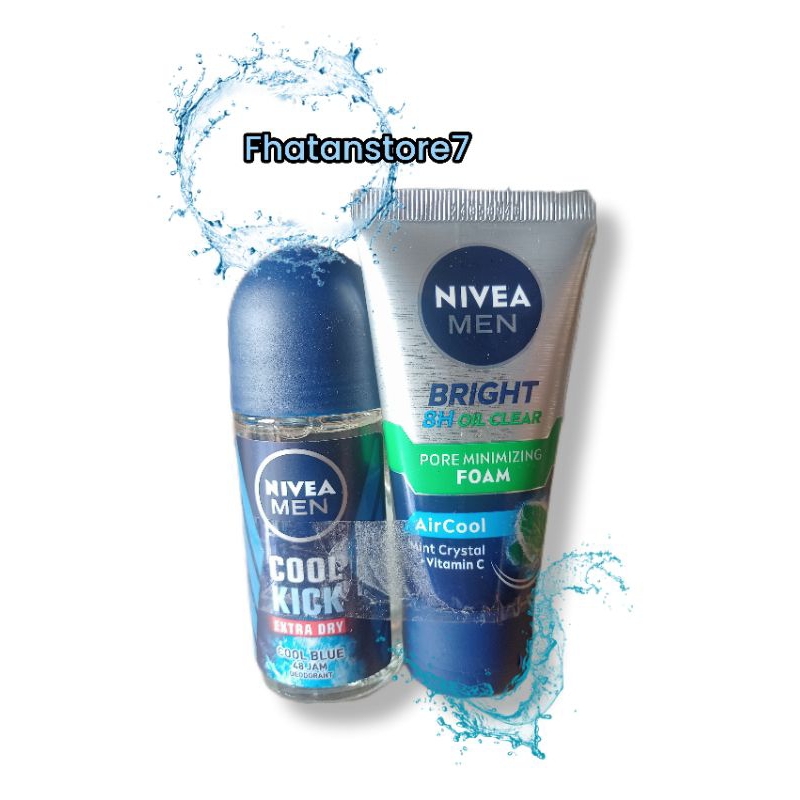 Jual PAKET Nivea Men Roll On + Nivea Men Facial Wash 50 ml | Shopee ...