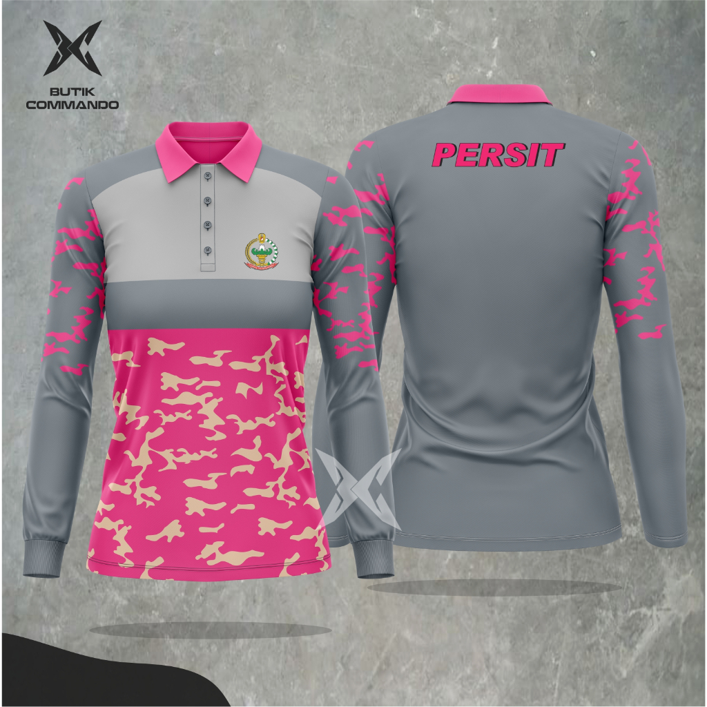 Jual Kaos Jersey Olahraga Wanita Kaos Dryfit Premium Persit Lengan ...