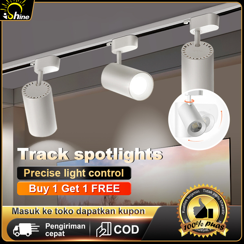 Jual lampu rell track led sorot lampu sorot tracklight rel spotlight ...