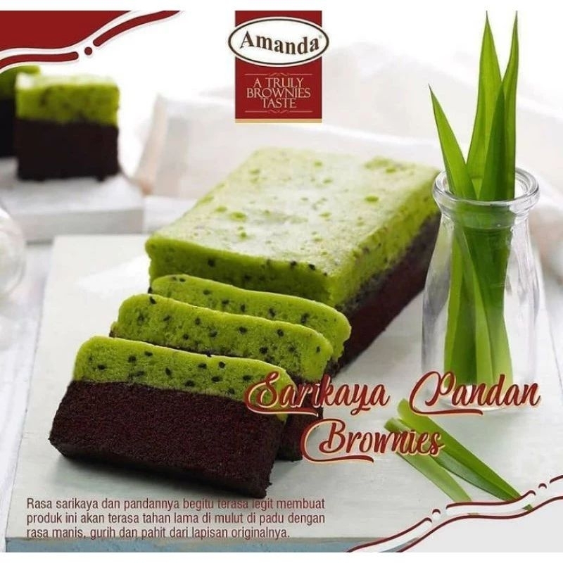Jual BROWNIES AMANDA SRIKAYA PANDAN OLEH-OLEH KHAS MEDAN | Shopee Indonesia
