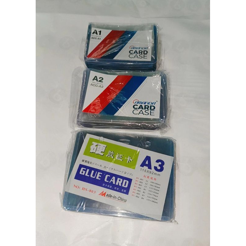 Jual PLASTIK KARTU NAMA/PLASTIK ID CARD/NAME CARD CASE AMANDA TIDUR A1/A2/A3 (1 PAK ISI 20 BIJI ...