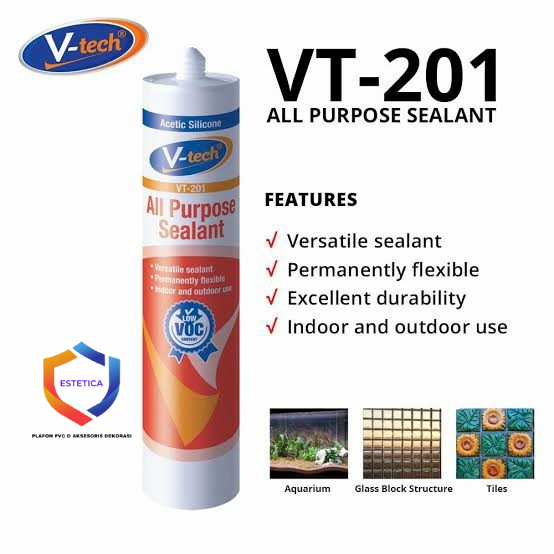 Jual Lem Sealent Lem Silicon Untuk Lis Plafon PVC, Pigura dan Woodpanel ...