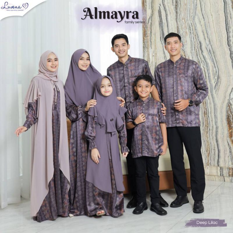 Jual SUDAH PESANAN‼️Sarimbit Keluarga Lebaran Idul Fitri 2024 Almayra Family Series by Luvena ...