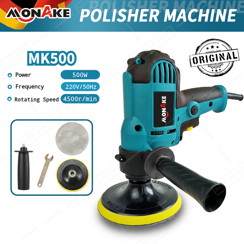 Jual MONAKE Mesin Poles Mobil Polisher 5 INCH Alat Poles Cat Mobil Full ...