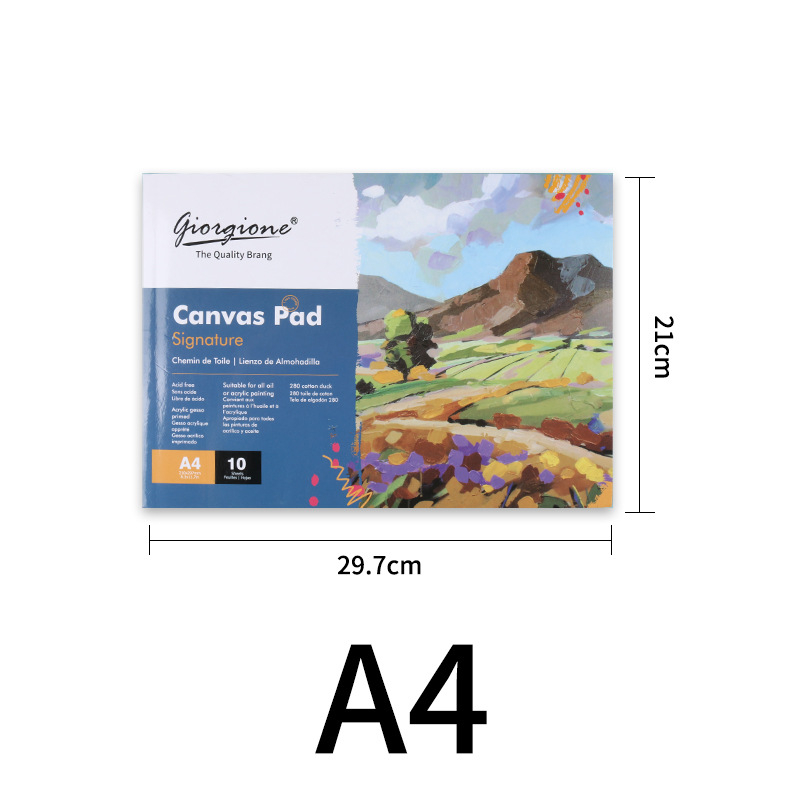 Jual Giorgione Canvas Sketchbook Acrylic Oil Paint Pad Book / Buku ...