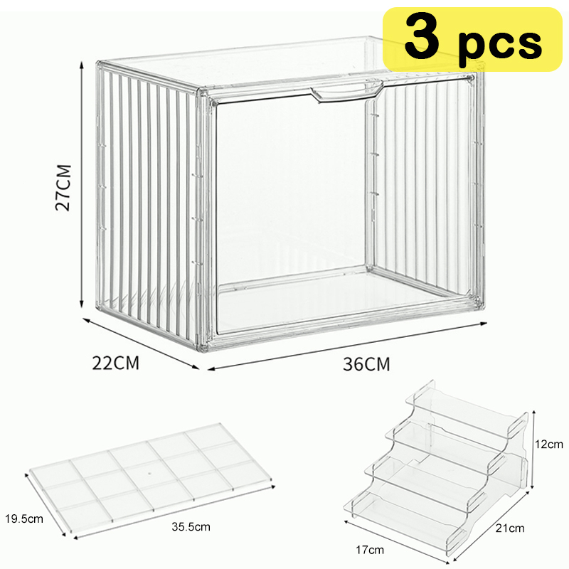 Jual HEINO Transparent Storage Display Box Rak Tas Kotak Penyimpanan ...