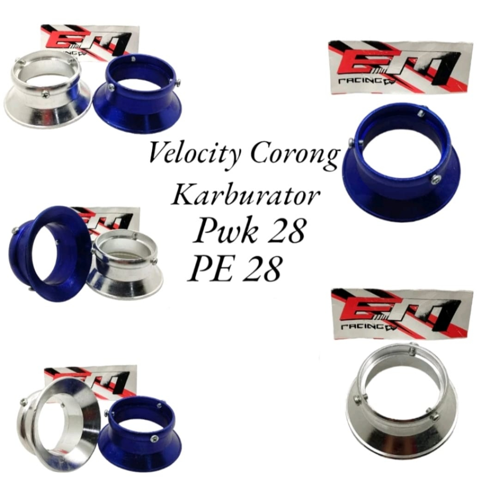 Jual VELOCITY CORONG KARBURATOR PWK 28 PE 28 MODEL PENDEK NATHAN55 ...