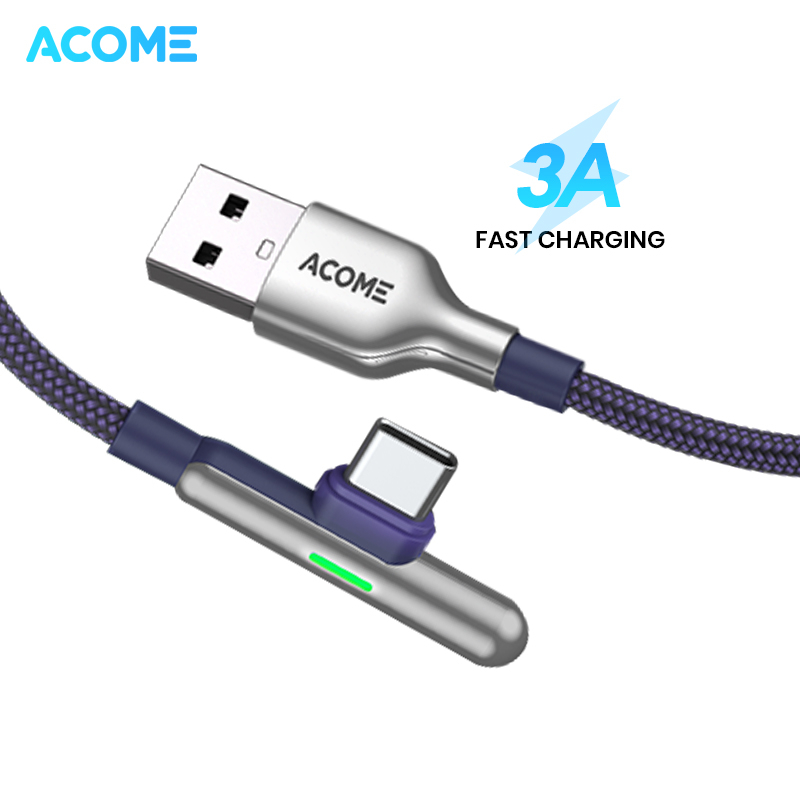 Jual ACOME Kabel Data Charger 100cm Type-C Lightning Micro Fast ...