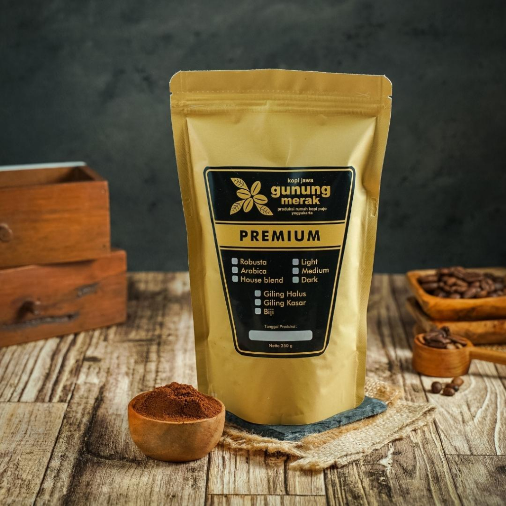 Jual Kopi Arabica Premium Biji Bubuk Giling Kasar Halus Coffee Jawa ...