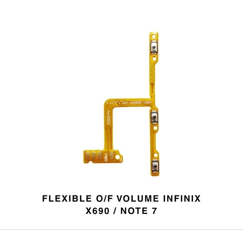 Jual FLEXIBLE ON OF VOLUME INFINIX NOTE 7 X690 | Shopee Indonesia