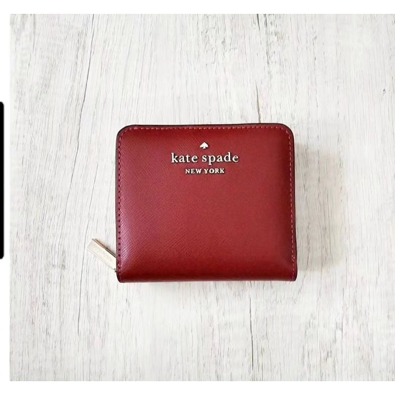 Jual new dompet Kate Spade mini bifold red original authentic | Shopee ...