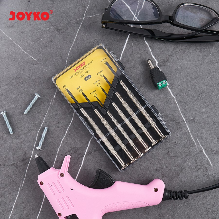 Jual Precision Screwdriver Set Obeng Presisi Joyko SCD-7501 1 Set 6 Pcs ...
