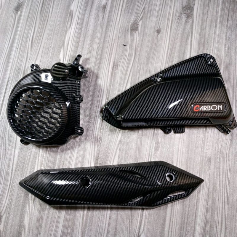 Jual paket karbon 3 pcs Beat deluxe street 2020-2023 carbon | Shopee ...