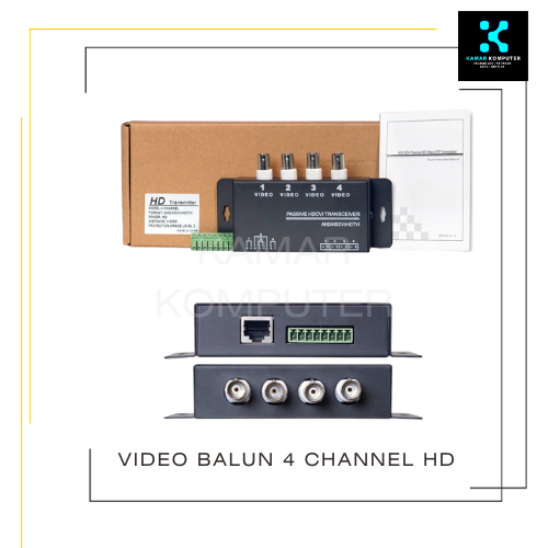 Jual [ Ka-Kom ] VIDEO BALUN 4 CHANNEL HD - 4CH Passive HD Video Balun ...