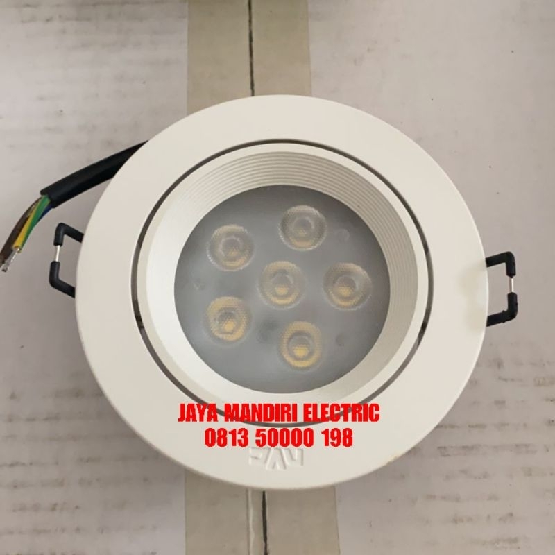 Jual Lampu downlight NVC 6watt kap lampu down light led nvc 6w 6 watt putih 5700k | Shopee Indonesia