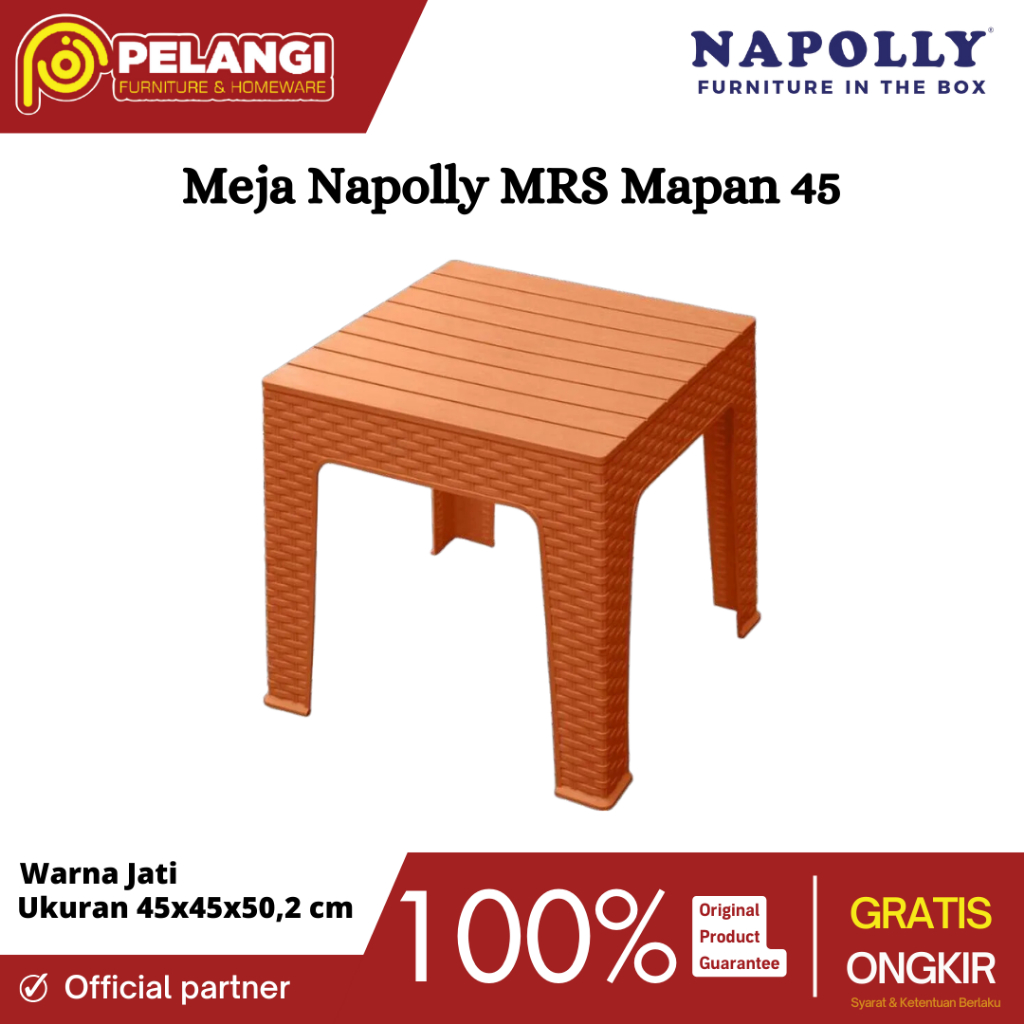 Jual Meja Napolly MRS Mapan 45 | Meja Plastik Napolly | Meja Teras ...