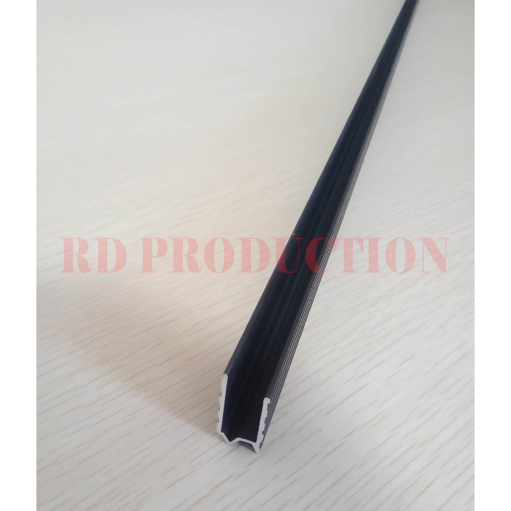 Jual LIST ALUMUNIUM M 150cm HITAM list u List HARD CASE list box fligh ...