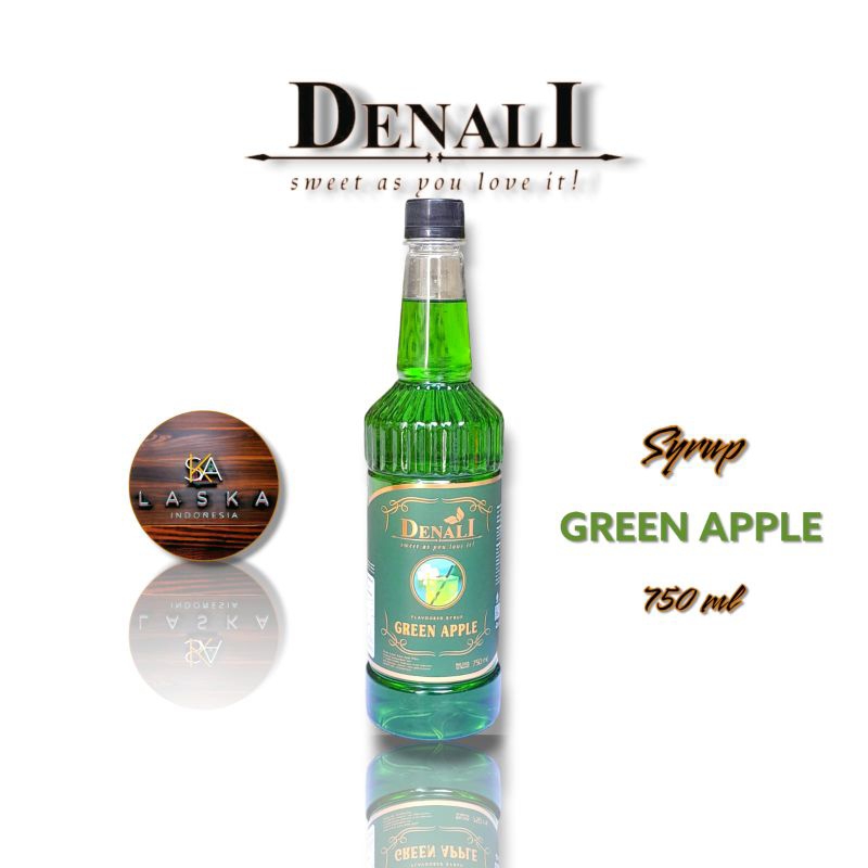 Jual Denali Green apple Syrup 750 ml - Sirup Green apple Merk Denali ...