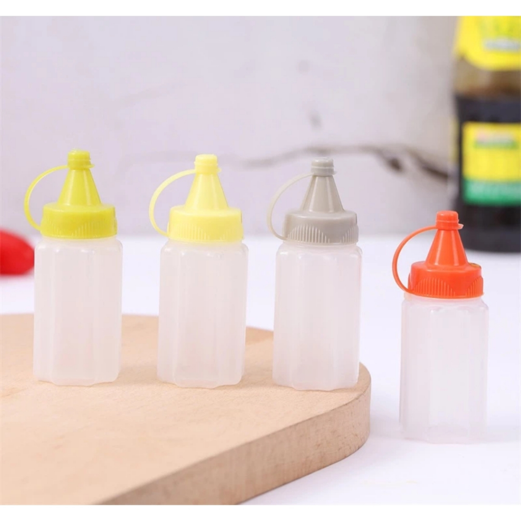 Jual Botol Saus Plastik Mini / Wadah Bumbu Salad / Botol Mayo, Kecap ...