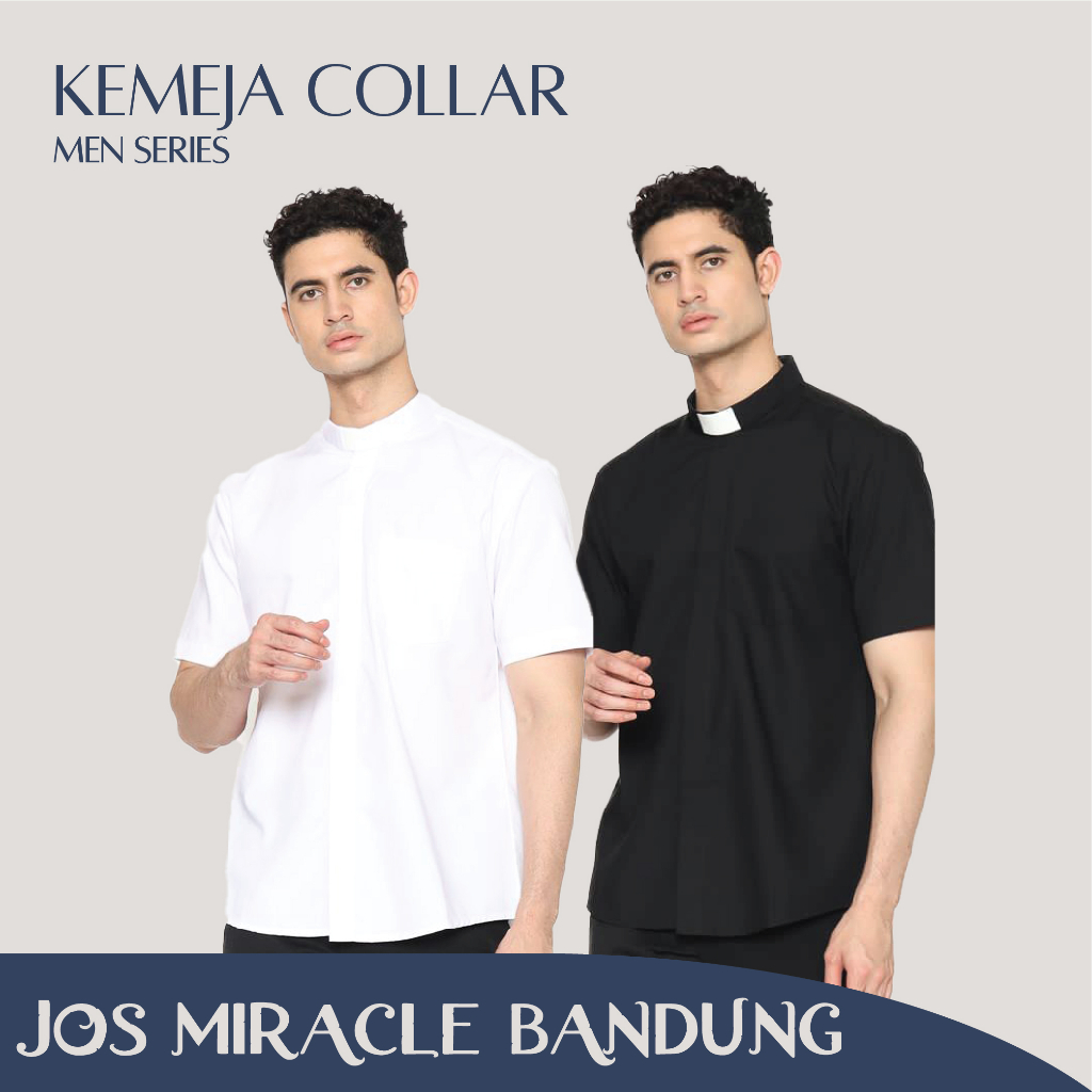 Jual Miracle - New Pendeta Kemeja Collar - Japanese Cotton Pendek ...