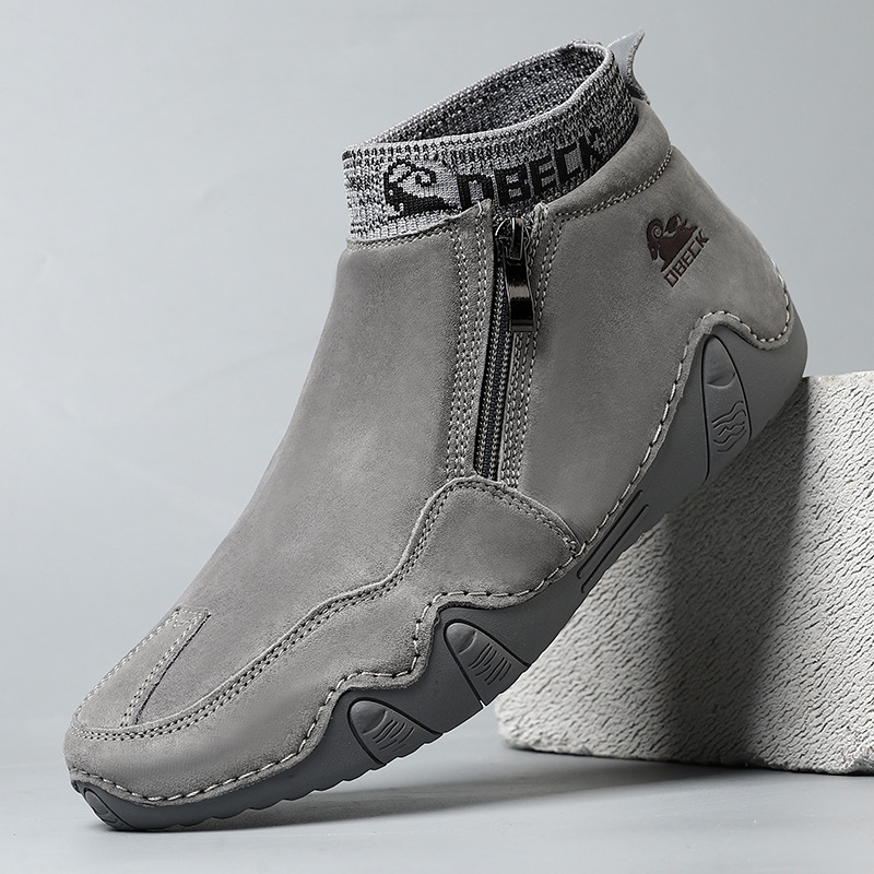 Jual Premium Import Kulit Original Sepatu Boots Pria Keren Full Hitam ...