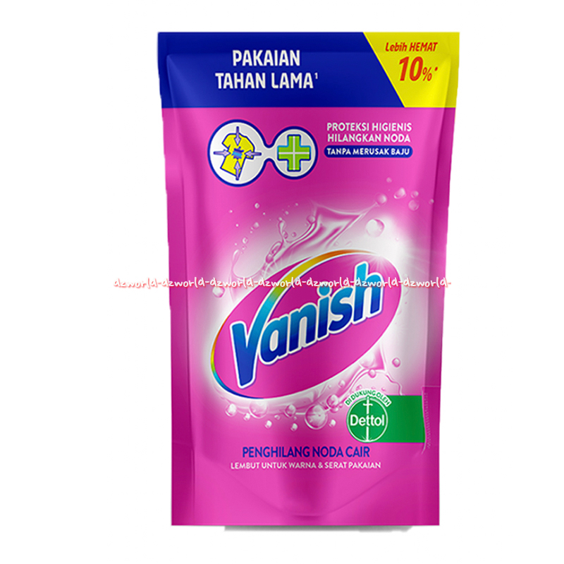 Jual Vanish Refill Vanish Cair 425ml Penghilang Noda Pakaian berwarna Pouch Refil Isi Ulang ...