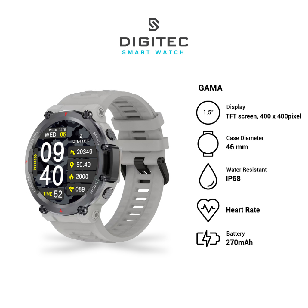 Jual Smartwatch Digitec GAMA | Shopee Indonesia