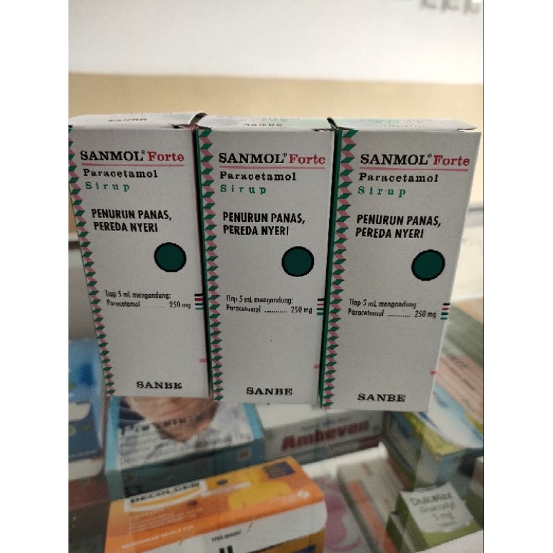 Jual Sanmol Forte Syrup 60 ml / Paracetamol / Penurun Panas / Demam | Shopee Indonesia