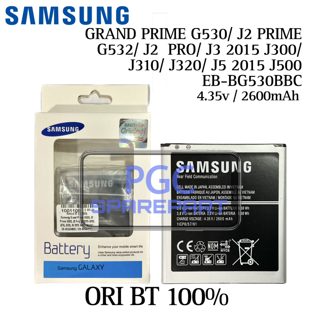 Jual Baterai Original 100% BT - EB-BG530BBC / Samsung Galaxy Grand Prime G530 / J2 Prime G532 ...