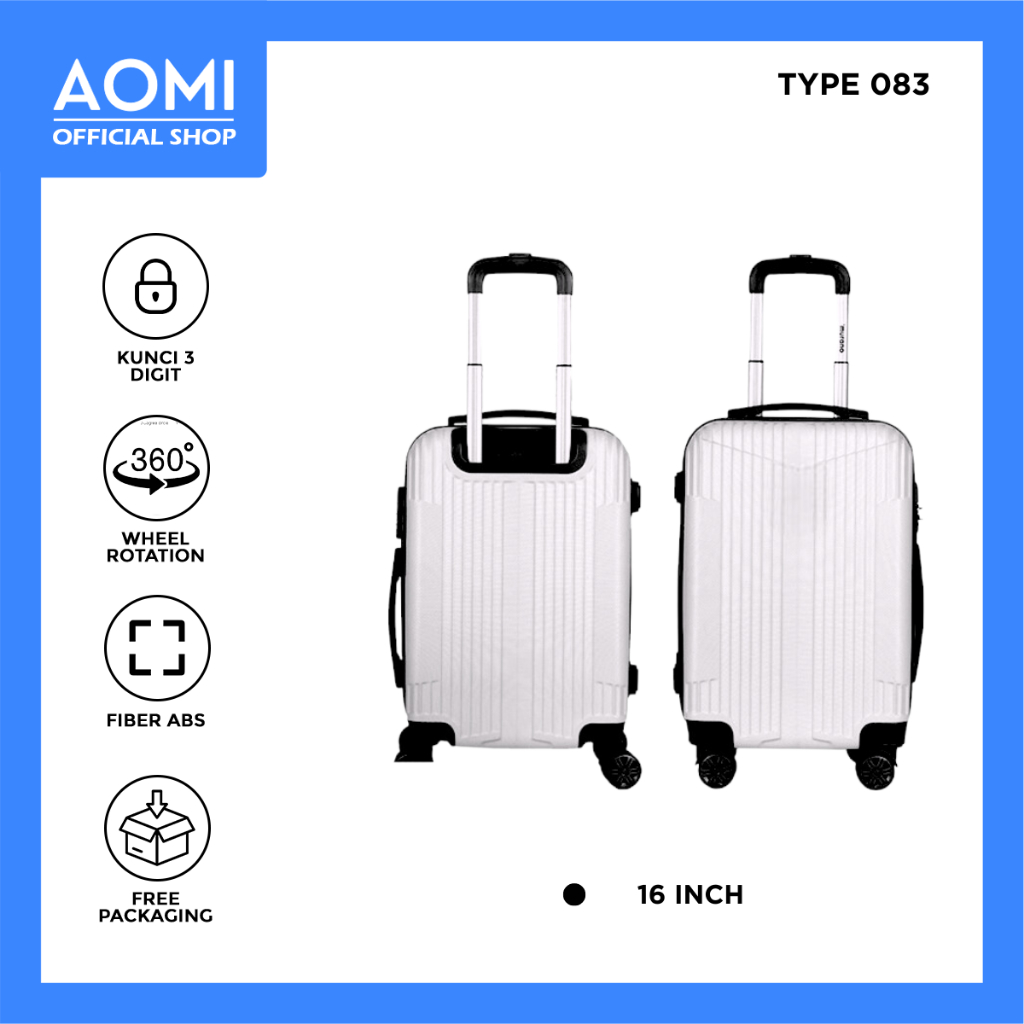 Jual 𝐀𝐎𝐌𝐈 Koper ABS Serat 16 Inch Koper Kabin Koper Studi Tour (083 ...