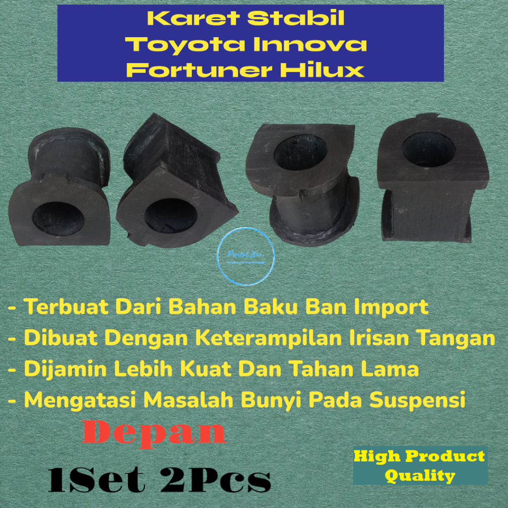 Jual Karet Stabilizer/Stabil Toyota Innova Fortuner Hilux Depan Harga ...