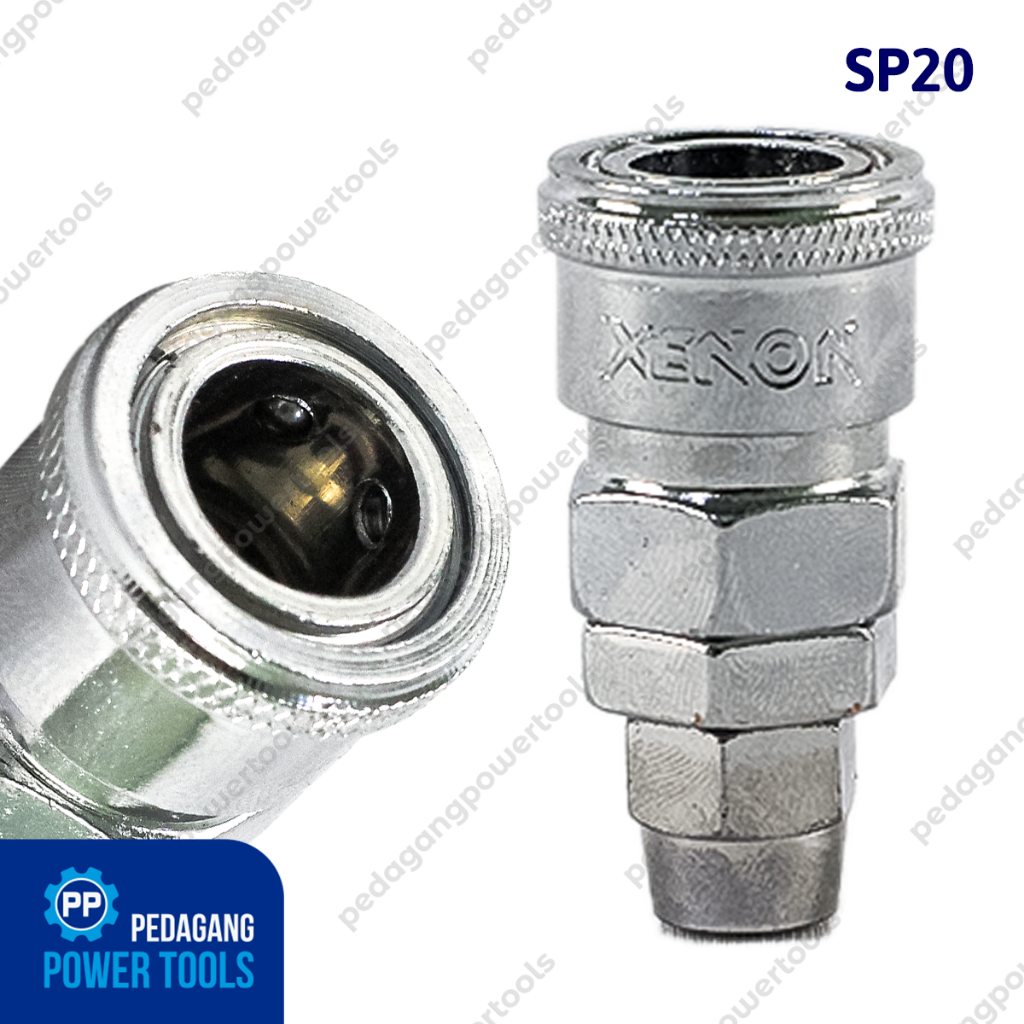 Jual XENON SP20 KOPLER ANGIN SAMBUNGAN SELANG RECOIL KOMPRESOR SOCK ...