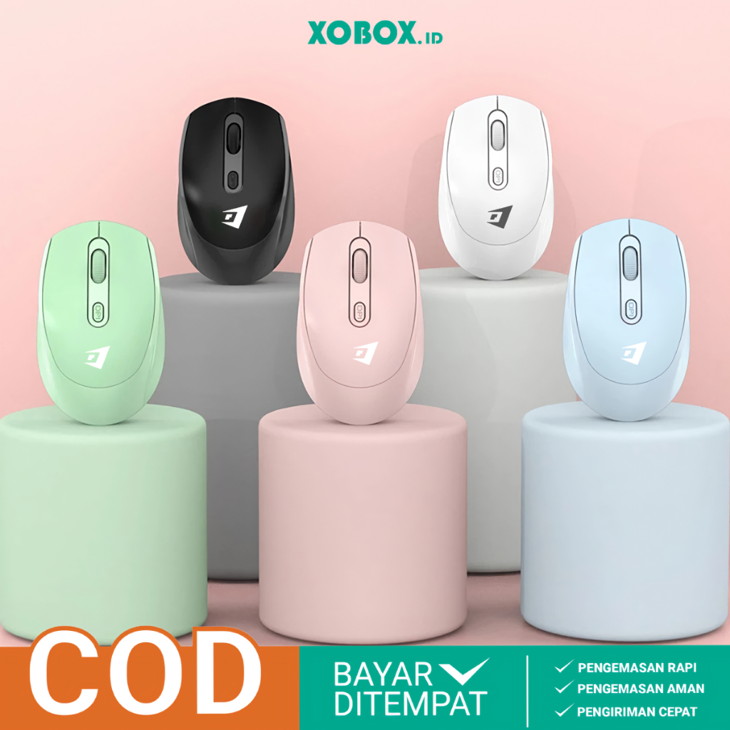 Jual Mouse Wireless Jertech JR7 Ergonomic Design Silent Click 2400 DPI ...