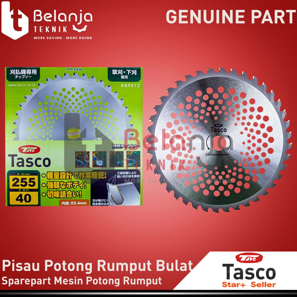 Jual Tasco Pisau Potong Rumput Bulat 40T Pisau Babat Rumput Bundar Mata ...