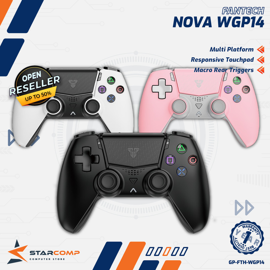 Jual Fantech WGP14 Nova Wireless Gamepad With Hall Effect For PS ...
